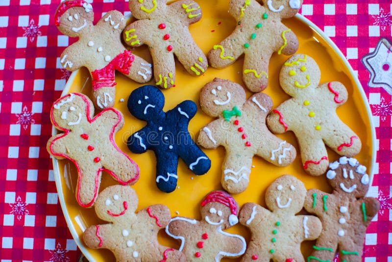 Sad Burnt and Ready Funny Gingerbread Cookies Stock Photo - Image of ...