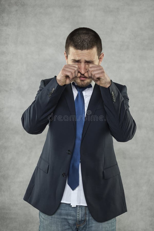 Sad businessman stock image. Image of revulsion, desire - 36710253