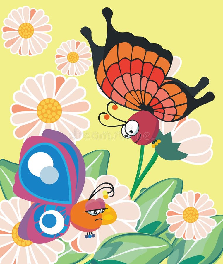 Sad butterfly stock vector. Illustration of romance, butterfly - 5287519