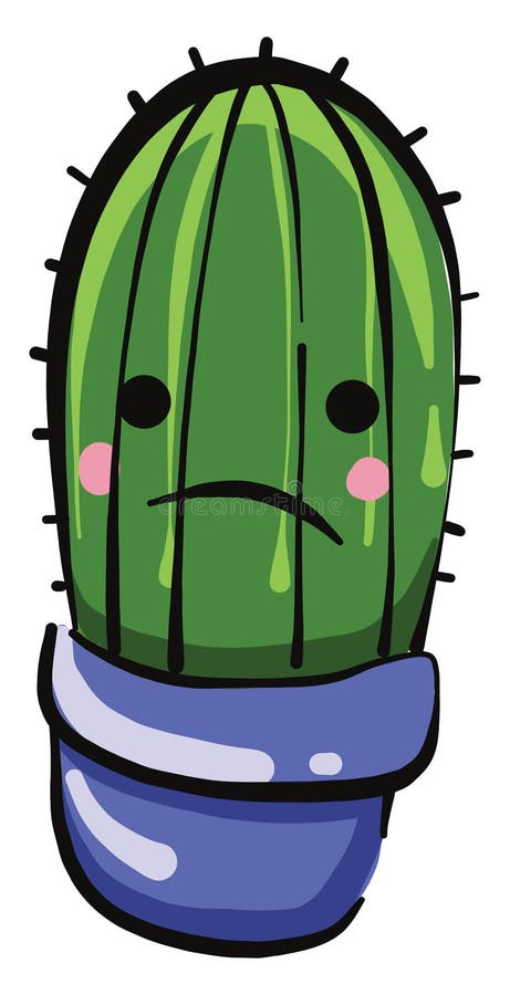 Sad Cactus Stock Illustrations – 365 Sad Cactus Stock Illustrations ...