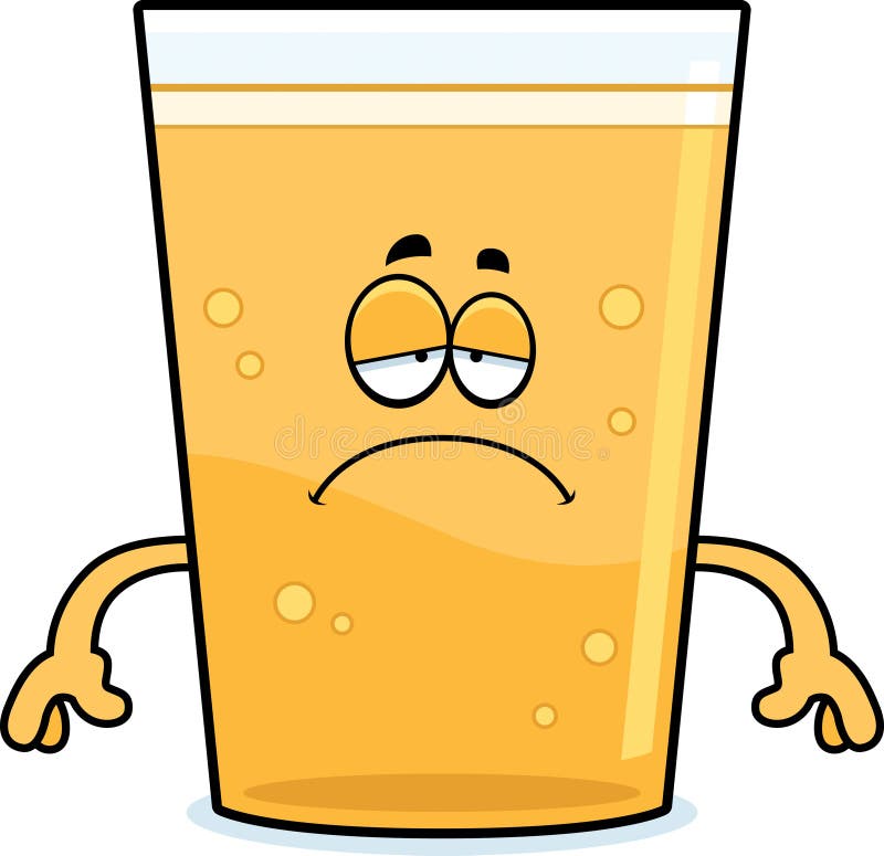 Sad Cartoon Beer stock vector. Illustration of cartoon - 47360788