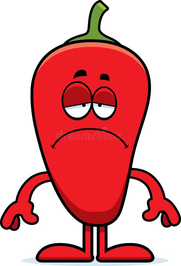 Sad Animated Pepper Shaker