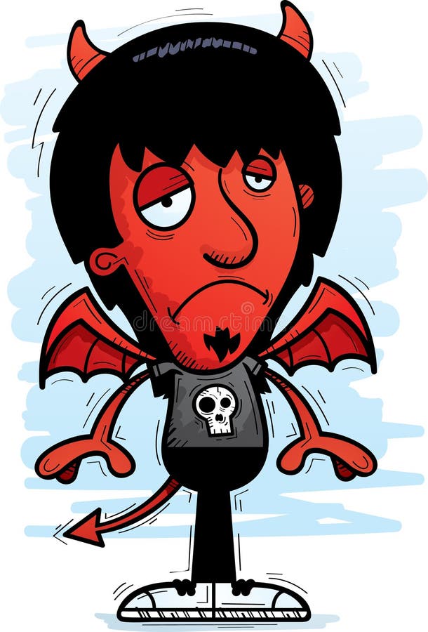 Cartoon Demon Angry stock vector. Illustration of graphic - 115948462