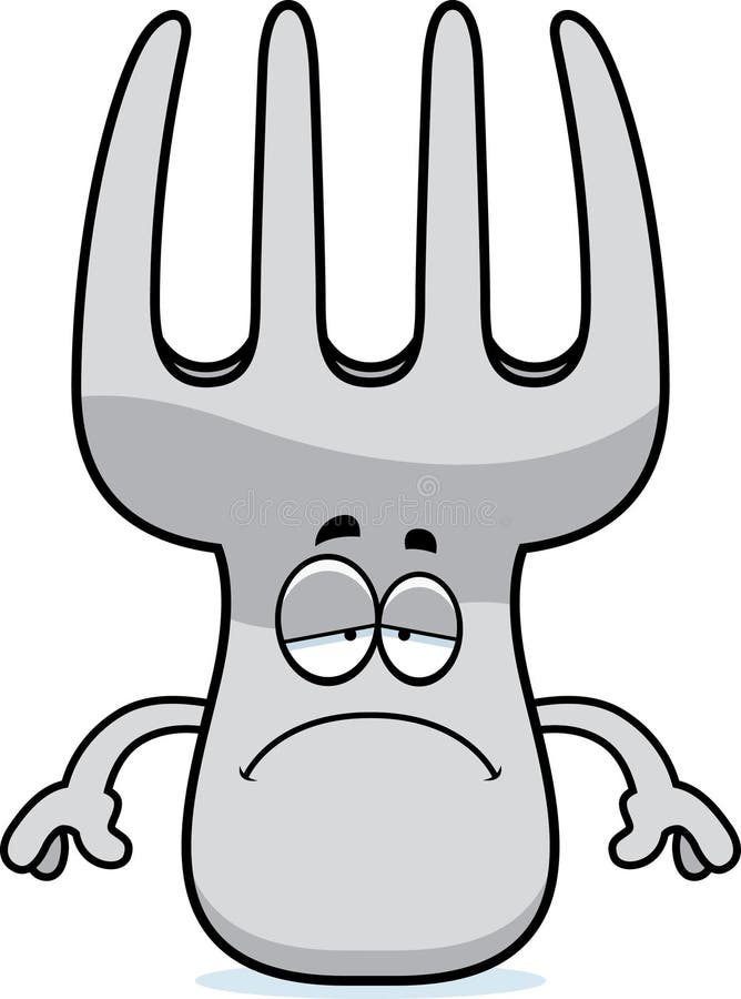 Cartoon Fork With Face