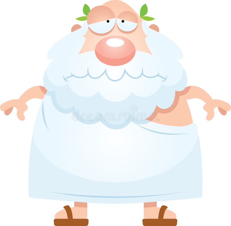 Sad Cartoon Greek stock vector. Illustration of toga - 51124191