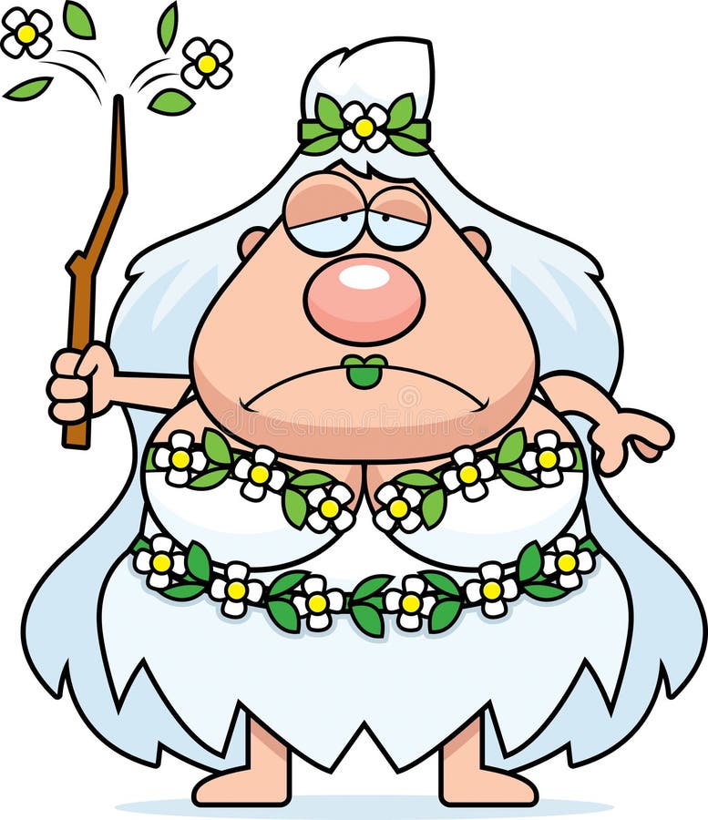 Sad Cartoon Mother Nature stock vector. Illustration of depressed ...