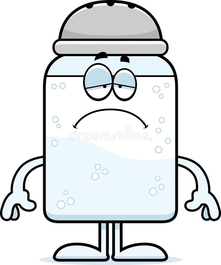 Sad Cartoon Salt stock vector. Illustration of cartoon - 47334584