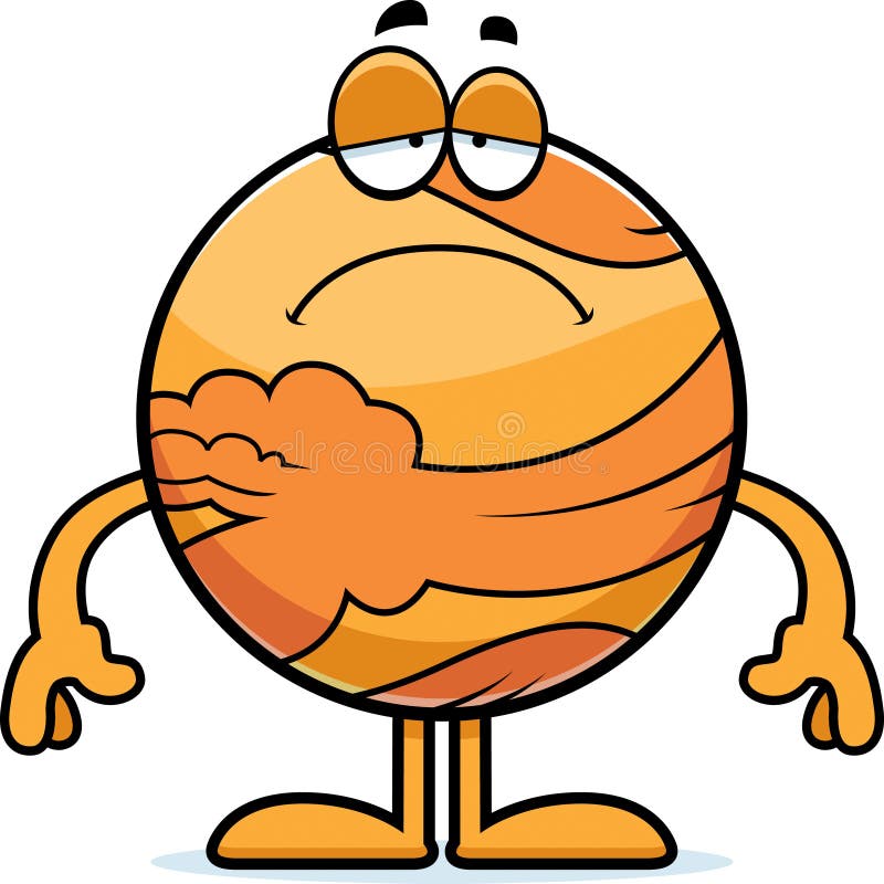 Sad Cartoon Venus stock vector. Illustration of clip - 47066399