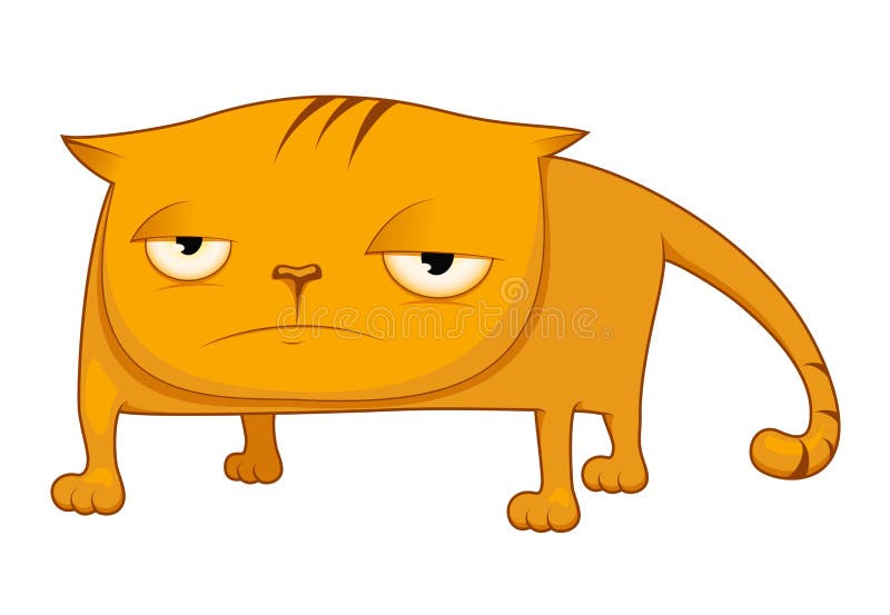 Sad Orange Cat Stock Illustrations – 1,038 Sad Orange Cat Stock ...