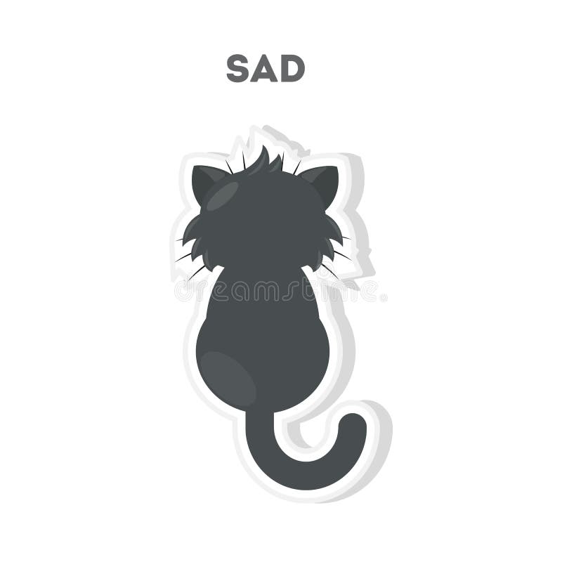 Sad Cat Sticker Stock Illustrations – 1,250 Sad Cat Sticker Stock ...
