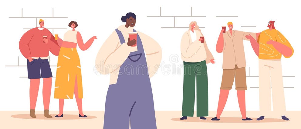 Sad Character with Social Phobia Experiences Anxiety in Social ...