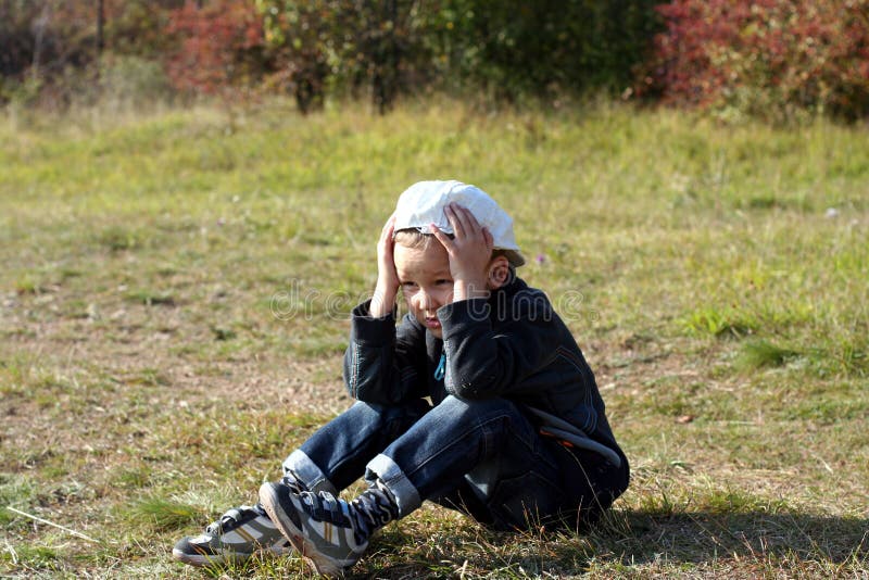Sad child stock image. Image of depression, emotional - 23775059