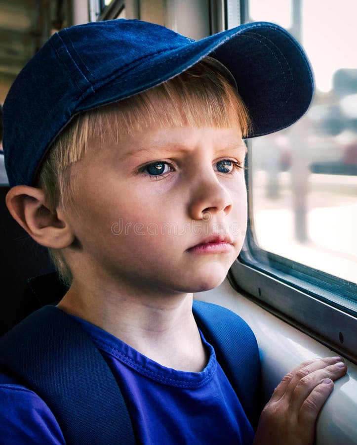 Sad Man in the Train stock image. Image of upset, lonely - 284815163