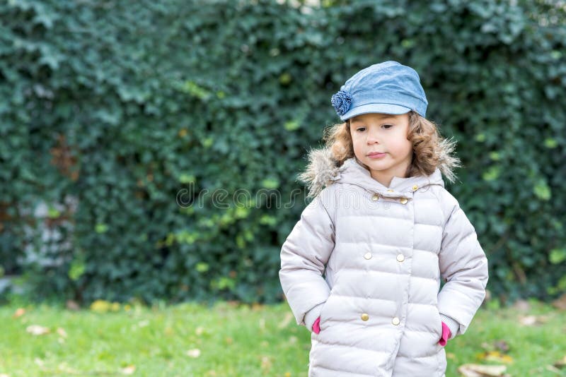 Sad child outdoor stock image. Image of depressed, family - 78514609