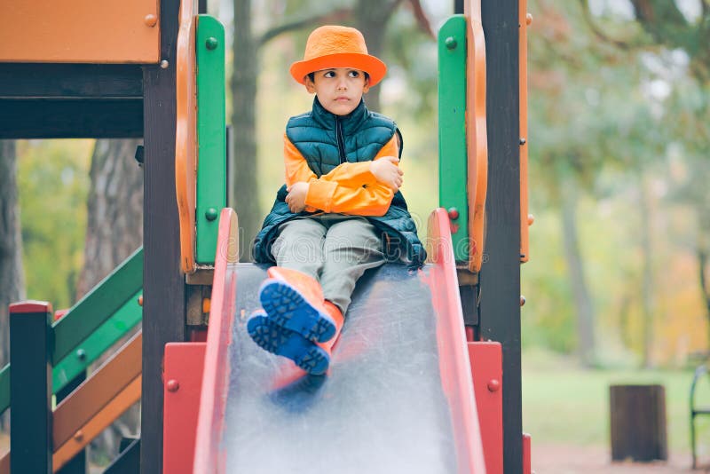 Sad Child Playground Slide Fall Stock Photos - Free & Royalty-Free ...