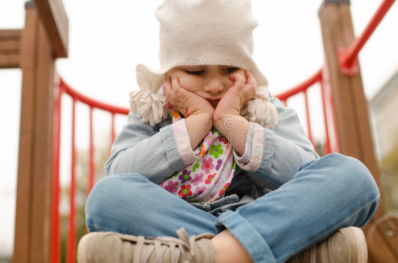 Sad child stock image. Image of cute, child, little - 101996327