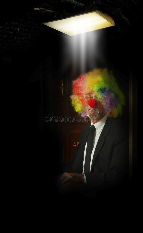 Sad clown stock image. Image of afro, dramatic, light - 23079461