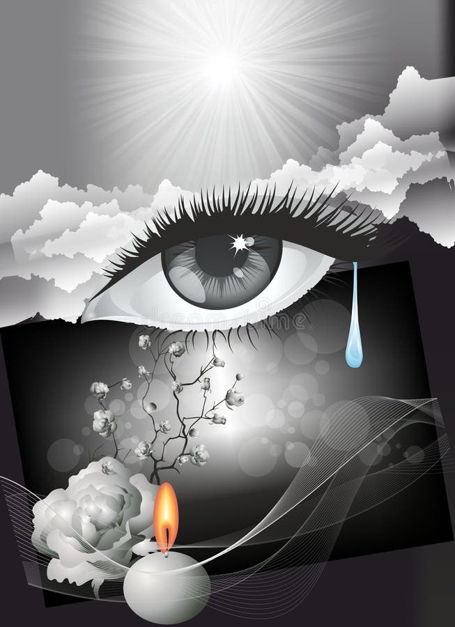 Sad composition stock illustration. Illustration of gray - 177415355