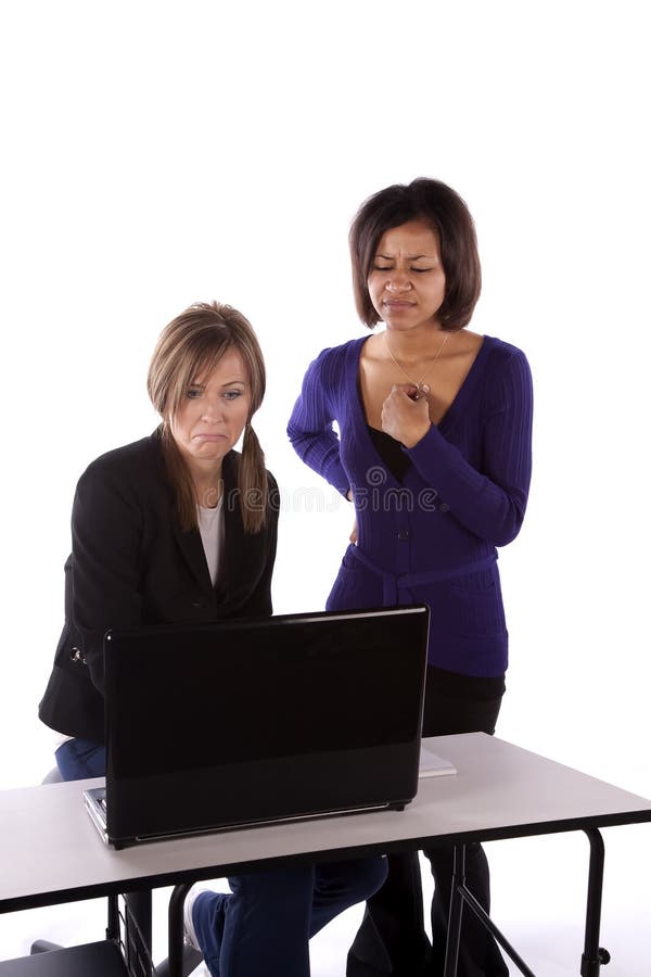 Sad computer stock image. Image of desk, notebook, black - 12610861