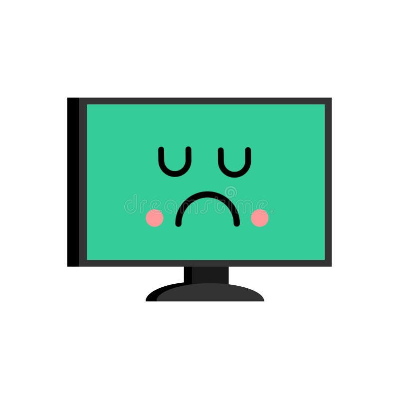Cartoon Computer Sad Stock Illustrations – 2,669 Cartoon Computer Sad ...