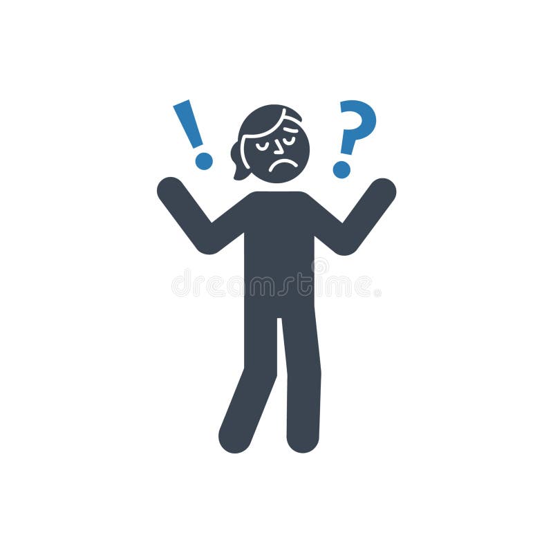 Confused Person Icon Stock Illustrations – 8,191 Confused Person Icon ...