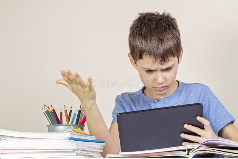 Computer and child stock photo. Image of white, personal - 8288246