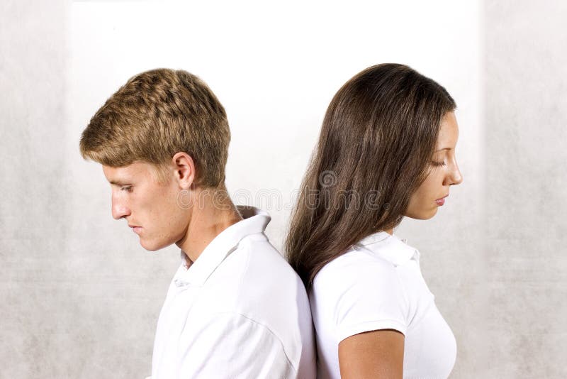 Sad couple stock image. Image of finished, adversity, anxiety - 5997429