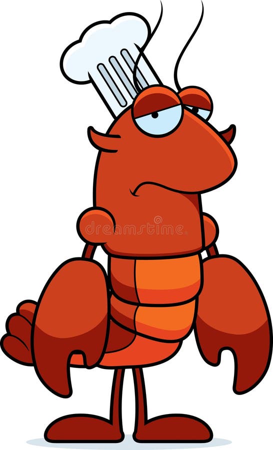 Crawfish Chef Mascot stock vector. Illustration of cheerful - 53833827