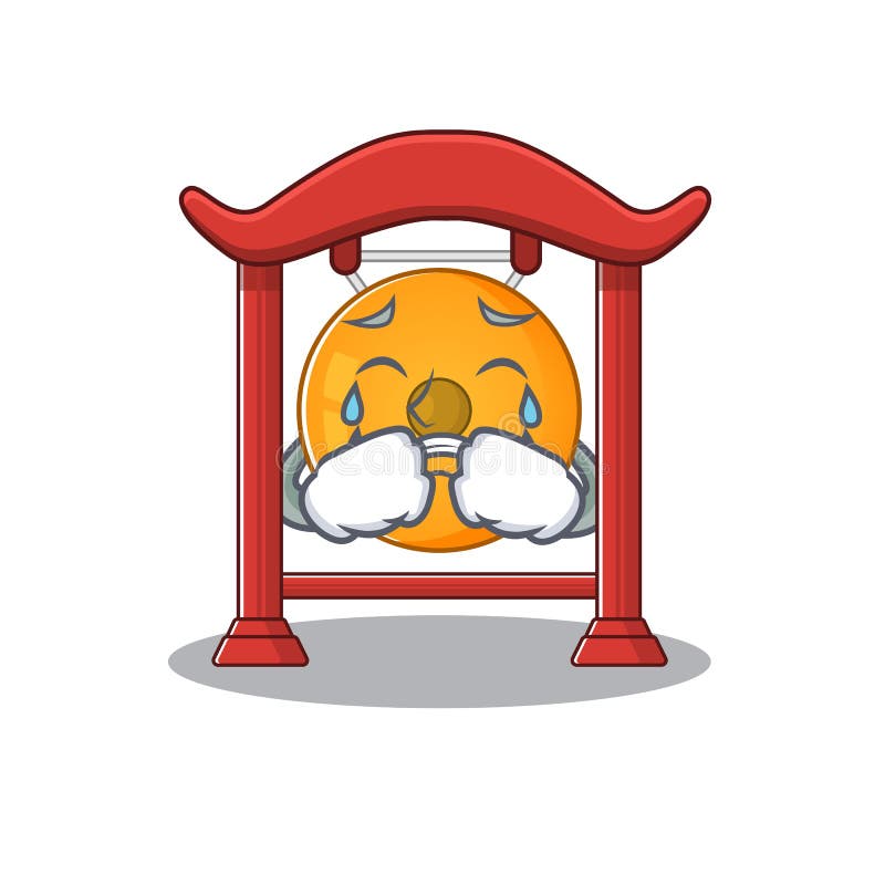 Sad Crying Chinese Money Bag Scroll Cartoon Character Design Stock ...