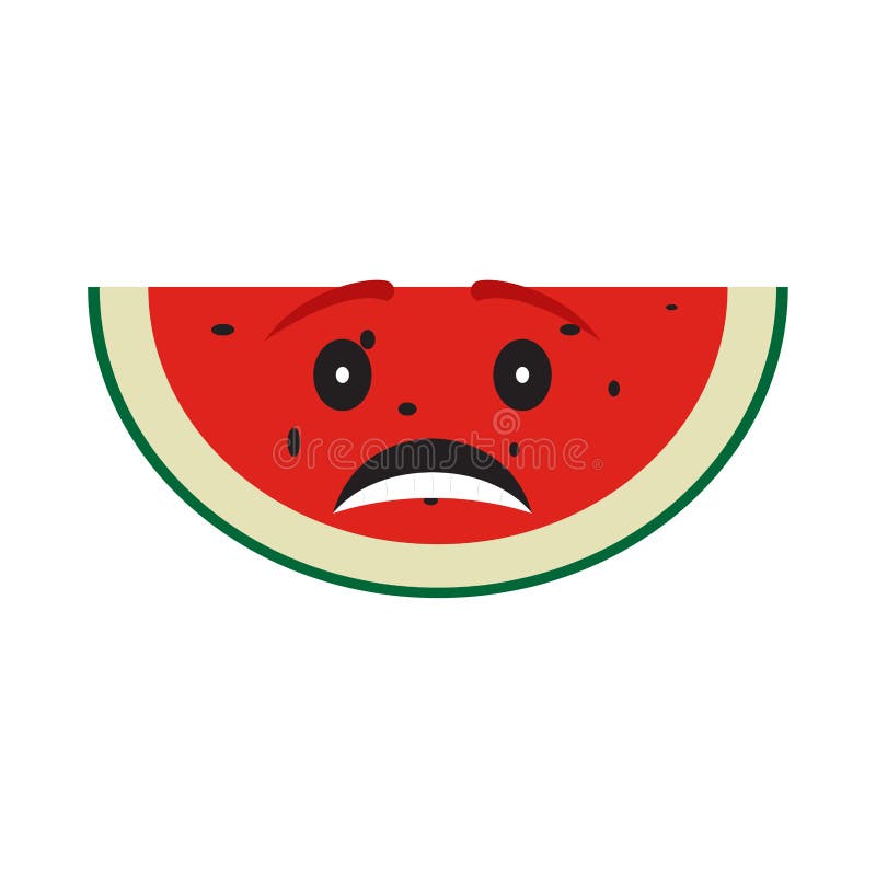 Sad Cartoon Watermelon Stock Illustrations – 325 Sad Cartoon Watermelon ...