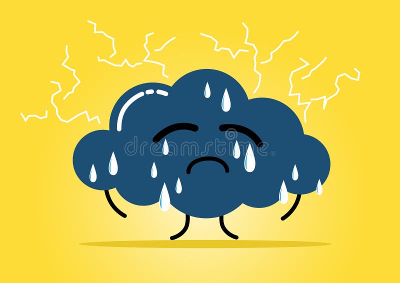 Sad Cloud Stock Illustrations – 2,451 Sad Cloud Stock Illustrations ...