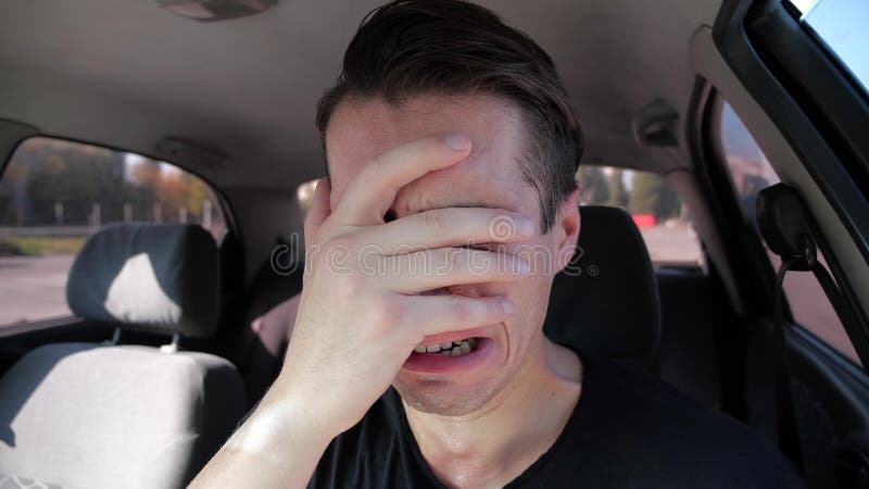 A Desperate Man Crying Out stock photo. Image of male - 8624200