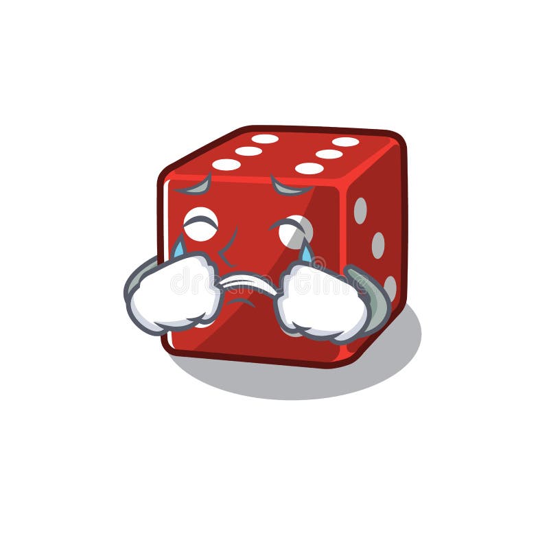 Dice Cartoon Character Design Having Angry Face Stock Vector ...
