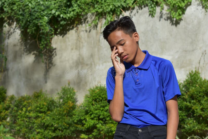 Sad Diverse Teenage Male stock photo. Image of teenage - 142560628