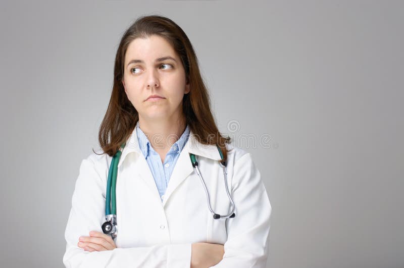 Sad doctor stock image. Image of doctor, attractive - 102468017