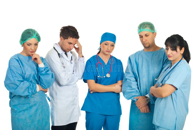 Sad doctors team stock image. Image of background, health - 17951615
