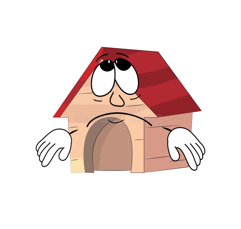 Cartoon House Sad Stock Illustrations – 1,176 Cartoon House Sad Stock ...