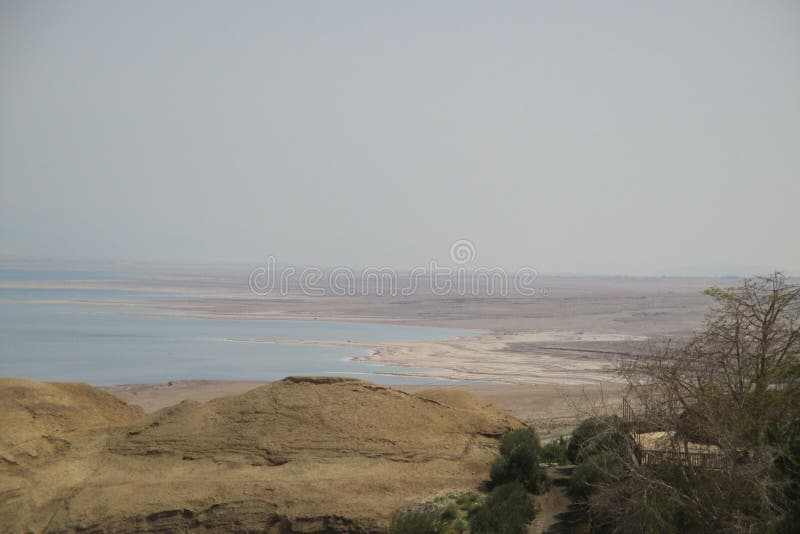 Drying up of Dead Sea . stock image. Image of lake, nature - 19117899