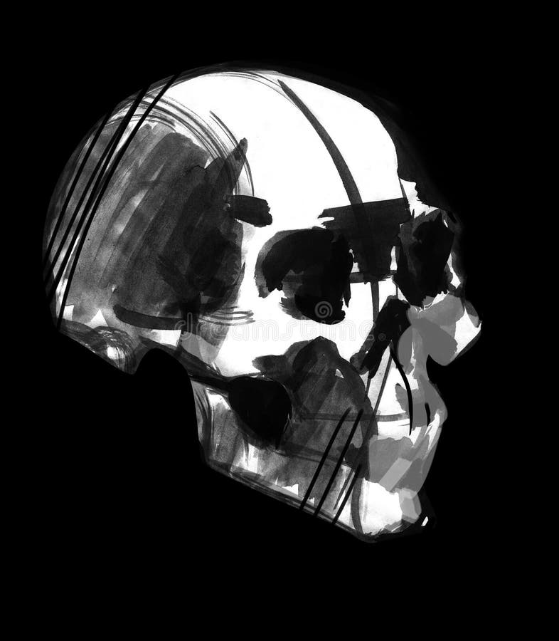 Sad Human Skull Stock Illustrations – 319 Sad Human Skull Stock ...