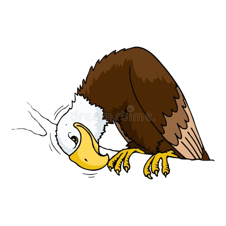 Sad eagle stock vector. Illustration of mascot, unique - 259487771