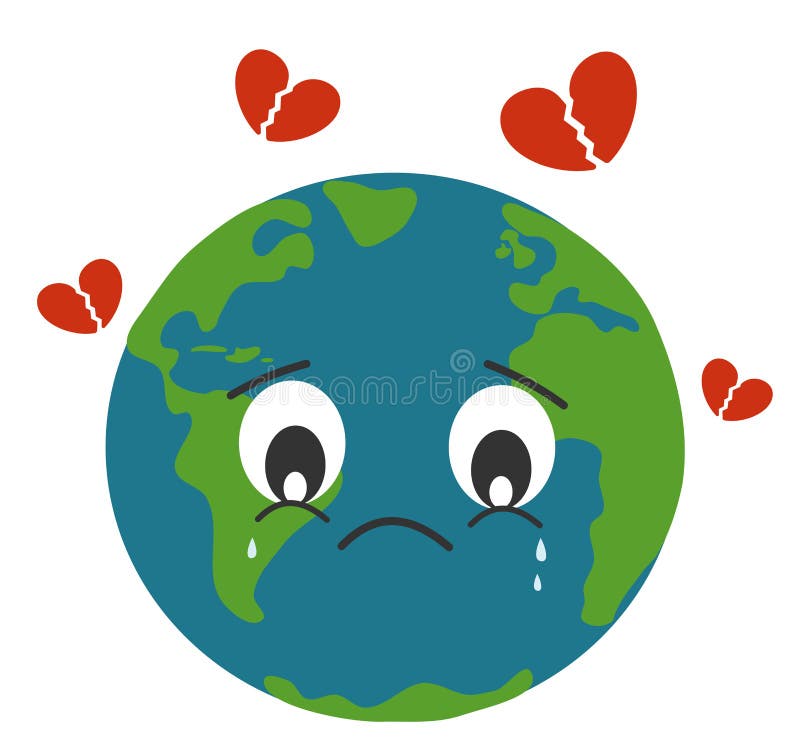 Sad Earth Stock Illustrations – 2,906 Sad Earth Stock Illustrations ...