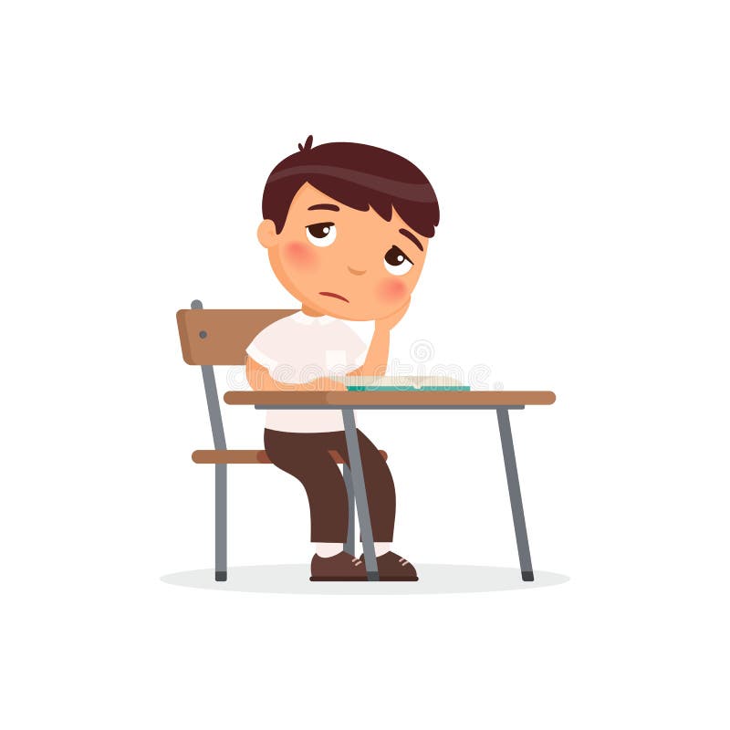 Sad Boy Reading Book Stock Illustrations – 133 Sad Boy Reading Book ...