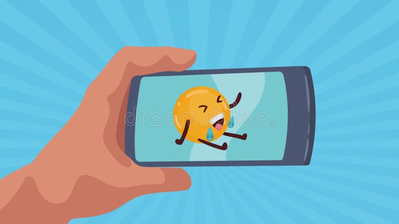 Sad Emoji Crying Comic Character Stock Footage - Video of character ...