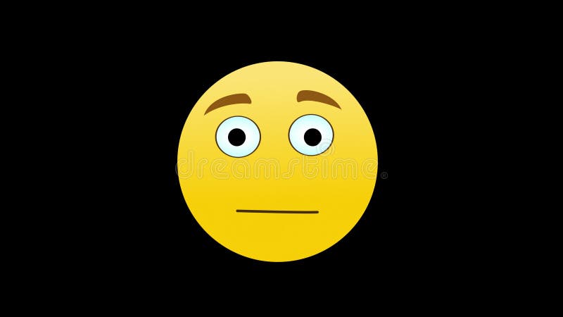 Crying Sad Emoji Emotion Face with Tears Icon Loop Motion Graphics ...