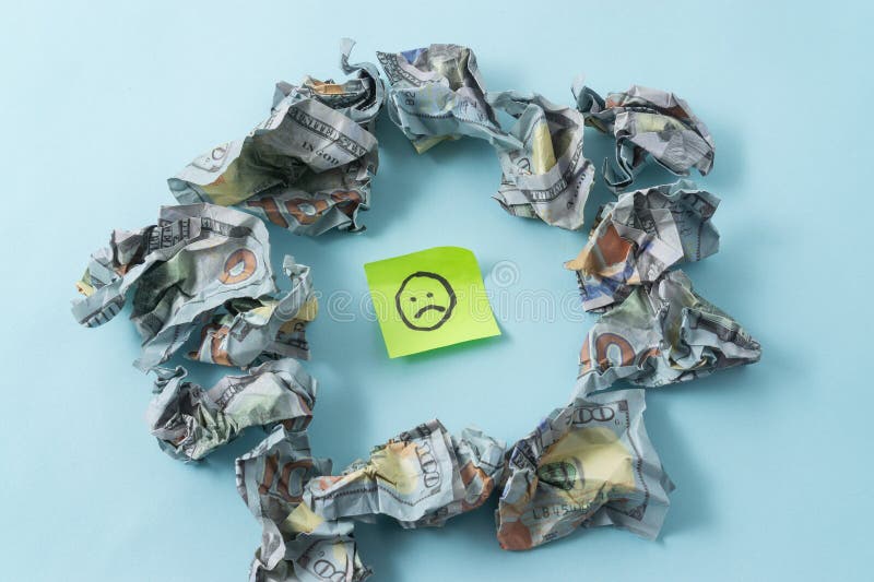 Sad emoji on sticky note stock image. Image of emotions - 349166531