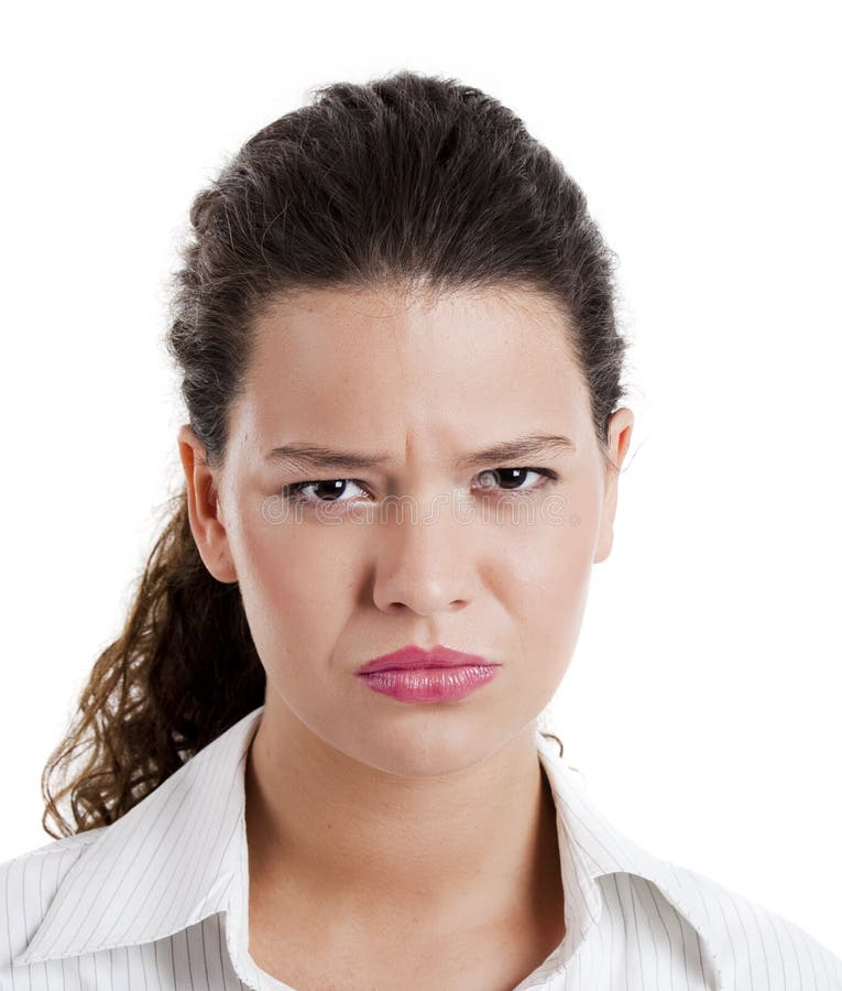 Sad expression stock photo. Image of angry, look, face - 28214808