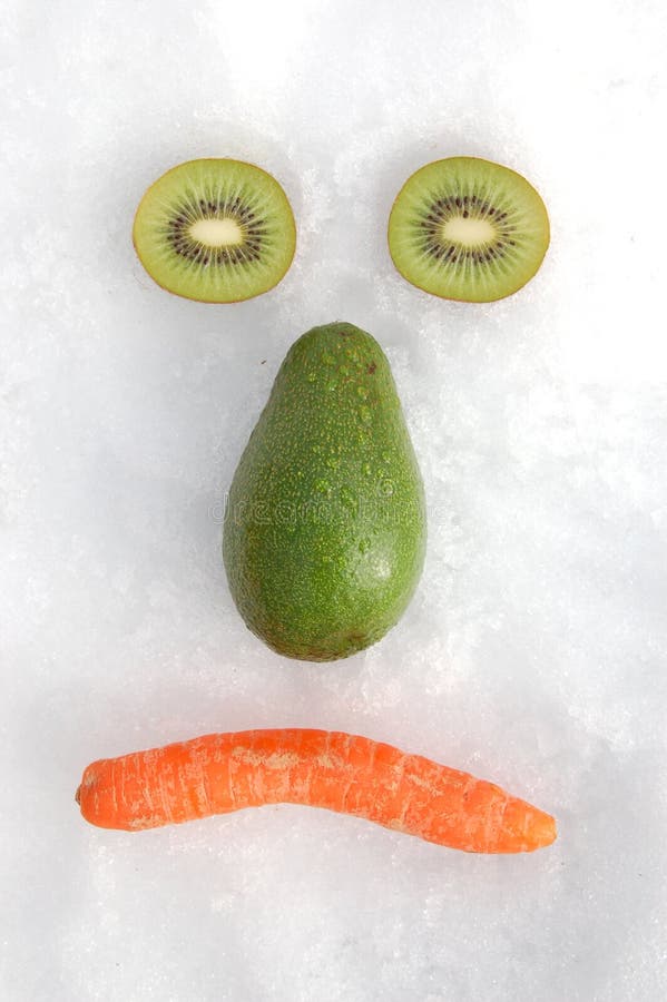 Sad face stock image. Image of body, peel, kiwi, slice - 13708143