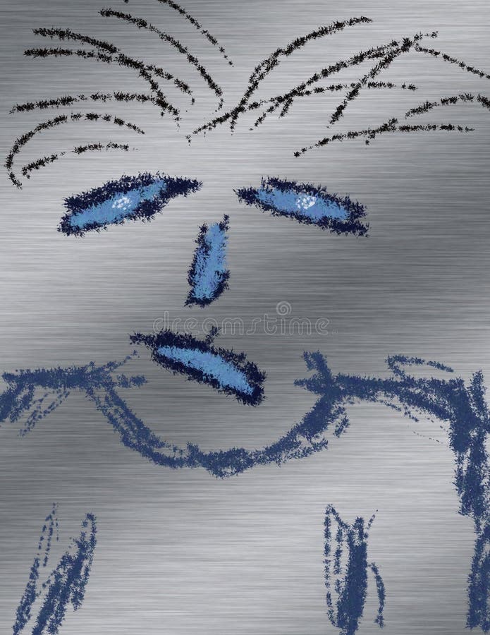 Sad face stock illustration. Illustration of black, depression - 130696771