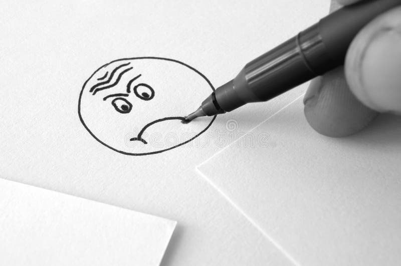 Realistic Sad Face Drawing