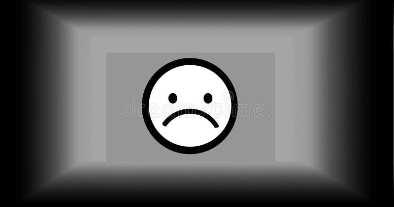 Sad Face Icon, Vector Illustration.Sad Smiley Icon Stock Illustration ...